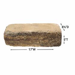 5 x 17 Sienna Tumbled Catalina Pillar Block at Menards®