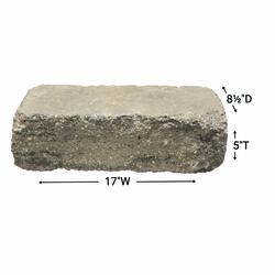 5 x 17 Quarry Gray Tumbled Catalina Pillar Block at Menards®