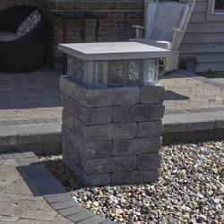 5 x 17 Quarry Gray Tumbled Catalina Pillar Block at Menards®