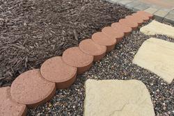 2-3/8 x 5-3/4 x 4-3/8 Red Crescent Edger Block at Menards®