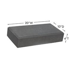 4 x 20 Charcoal Kendall Smooth Freestanding Wall Block at Menards®