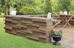 4 x 20 Autumn Blend Kendall Smooth Freestanding Wall Block at Menards®