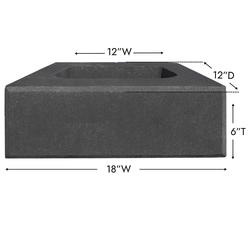 6 x 18 Charcoal Smooth Corbyn Retaining Wall Block at Menards®