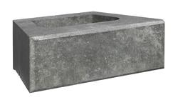 6 x 18 Quarry Gray Smooth Corbyn Retaining Wall Block at Menards®