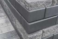 6 x 18 Charcoal Corbyn Corner Retaining Wall Block at Menards®