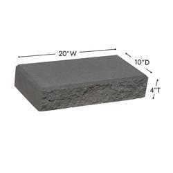 4 x 20 Charcoal Kendall Splitface Freestanding Wall Block at Menards®