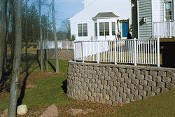 8 x 17 Gray Clifton Wall Beveled Retaining Wall Block at Menards®