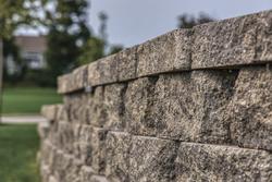 3-1/2 x 11-1/2 Quarry Gray Crestone® Beveled Retaining Wall Block at ...