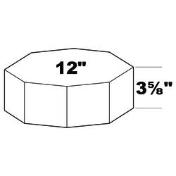 3-5/8" x 12" Octagon Concrete Footing Pad at Menards®