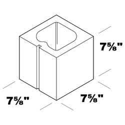 8 x 8 x 8 Half Construction Block at Menards®