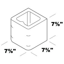 8 x 8 x 8 Half Double Bullnose Block at Menards®