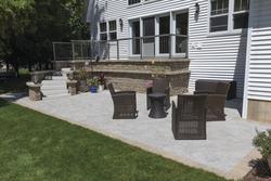 5 x 15 Sienna Tumbled Catalina Freestanding Wall Block at Menards®