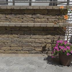 5 x 15 Sienna Tumbled Catalina Freestanding Wall Block at Menards®