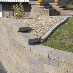 3-1/2 x 18-1/4 Quarry Gray XL Retaining Wall Cap at Menards®