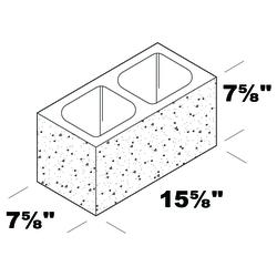 8 x 8 x 16 Split Face Corner Construction Block at Menards®