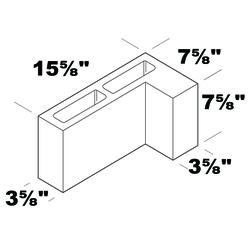 4 x 8 x 16 L-Corner Construction Block at Menards®