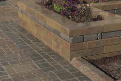 4 x 20 Autumn Blend Kendall Smooth Freestanding Wall Block at Menards®