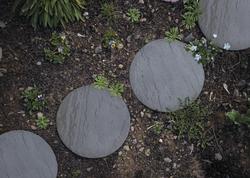 14" Charcoal Wetcast Round Patio Block at Menards®