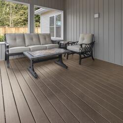 UltraDeck Triumph® 8' Pecan Low-Maintenance Composite Decking at Menards®