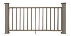 UltraDeck® Rustic™ 6' Gray Composite Rail Section Kit at Menards®