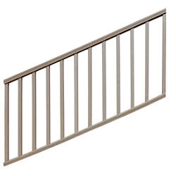 UltraDeck® Rustic™ 6' Gray Composite Stair Rail Section Kit at Menards®