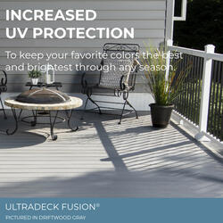 UltraDeck Fusion® 8' Coastal Cedar Low-Maintenance Composite Decking at ...