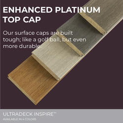 UltraDeck Inspire® 8' Spanish Cedar Low-Maintenance Composite Decking ...