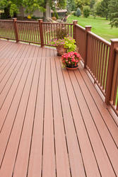 UltraDeck Fusion® 8' Coastal Cedar Low-Maintenance Composite Decking at ...
