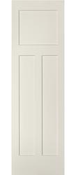 Mastercraft® 24"W x 80"H Primed 3-Panel Mission Interior Door Only at ...
