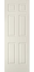Mastercraft® Duracore® 28"W x 80"H Primed 6-Panel Interior Door Only at ...