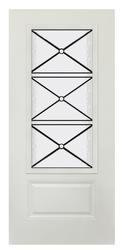 Mastercraft® Artisan 36"W x 80"H Primed Steel Three-Quarter Lite ...