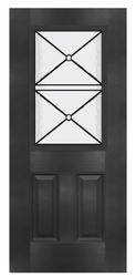 Mastercraft® Artisan 36"W x 80"H Classic Black Fiberglass Half Lite ...