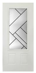 Mastercraft® Cascade 36"W x 80"H Primed Steel Three-Quarter Lite ...