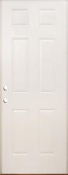 Mastercraft® 36"W x 84"H Primed Steel 6-Panel Exterior Door Only at ...