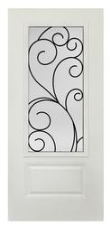 Mastercraft® Tuscan 36"W x 80"H Primed Steel Three-Quarter Lite ...