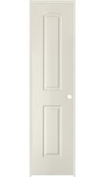 Mastercraft® 18"W x 80"H Primed 2-Panel Arch Solid Core Prehung Interior Door - Left Inswing at ...