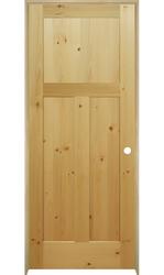 Mastercraft® 30"W x 80"H Knotty Pine 3-Panel Mission Prehung Interior ...
