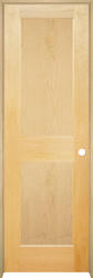 Mastercraft® 24"W x 80"H Maple 2-Panel Prehung Interior Door - Left ...