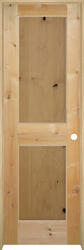 Mastercraft® 24"W x 80"H Knotty Alder 2-Panel Prehung Interior Door ...