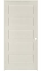 Mastercraft® 36"W x 80"H Primed 5-Panel Equal Prehung Interior Door ...