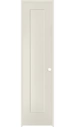Mastercraft® 18"W x 80"H Primed 1-Panel Prehung Interior Door - Left ...