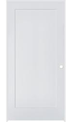 Mastercraft® 36"W x 80"H Brite White 1-Panel Prehung Interior Door ...