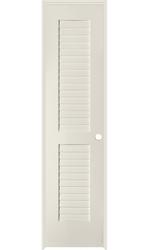 Mastercraft® 18"W x 80"H Primed Plantation Style A Louver Prehung ...