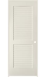 Mastercraft® 28"W x 80"H Primed Plantation Style A Louver Prehung ...