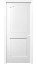 Mastercraft® 30"W x 80"H Brite White 2-Panel Arch Split Jamb Prehung ...