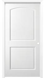 Mastercraft® 36"W x 80"H Brite White 2-Panel Arch Split Jamb Prehung ...