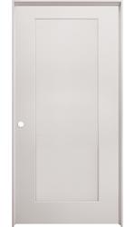 Mastercraft® 36"W x 80"H Brite White 1-Panel Prehung Interior Door ...