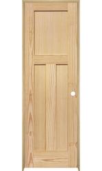 Mastercraft® 24"W x 80"H Pine 3-Panel Mission Prehung Interior Door ...
