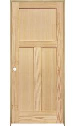 Mastercraft® 32"W x 80"H Pine 3-Panel Mission Prehung Interior Door ...