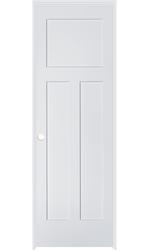 Mastercraft® 24"W x 80"H Brite White 3-Panel Mission Prehung Interior ...